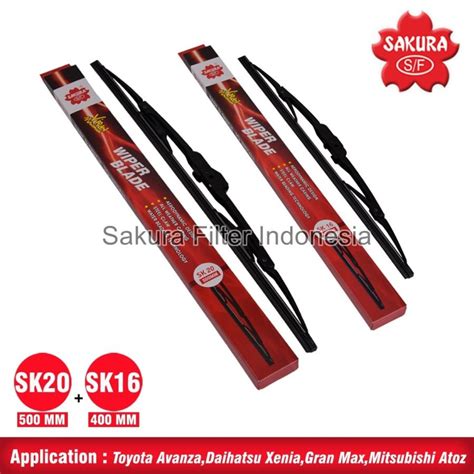Jual Wiper Toyota Avanza 1 Set 2 Pc Sakura SK20 SK16 Shopee Indonesia