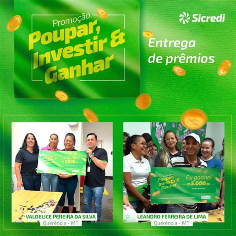 Sicredi divulga os primeiros ganhadores da promoção Poupar Investir e