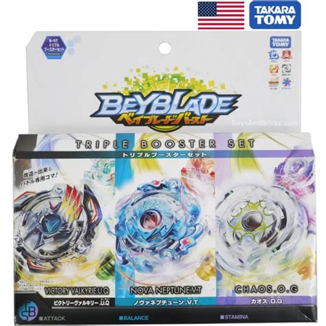 TAKARA TOMY BEYBLADE BURST B 57 Triple Booster Set 40 53 PicClick CA