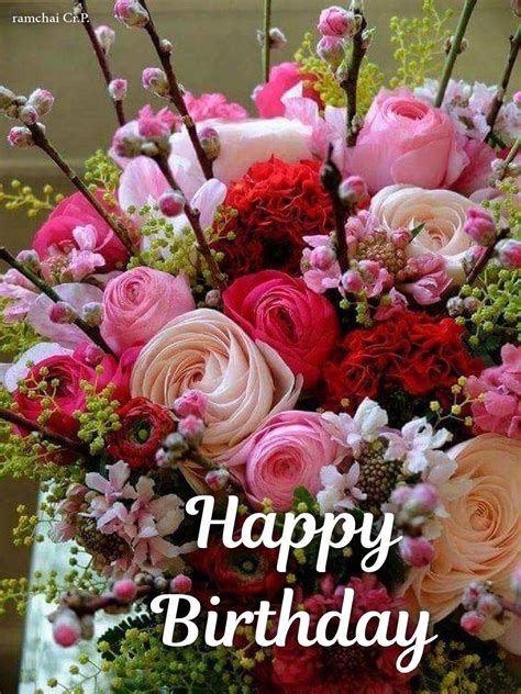 Beautiful Classy Happy Birthday Flowers Happy Birthday Floral