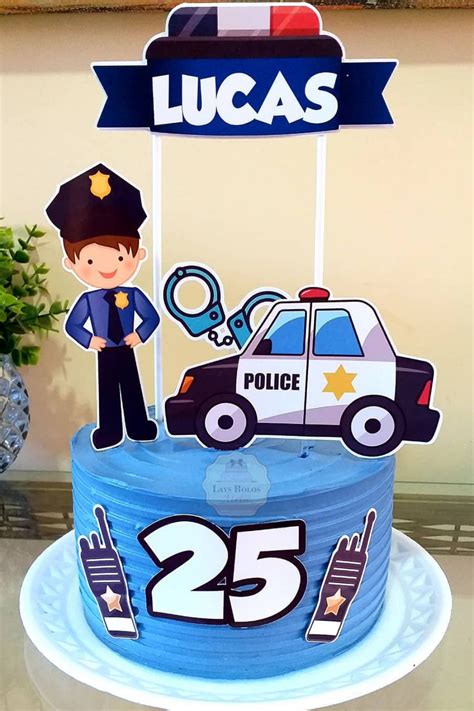Introduzir 51 Imagem Bolo De Chantilly Tema Policial Br Thptnganamst