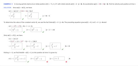 solved tutorial exercise find the velocity acceleration