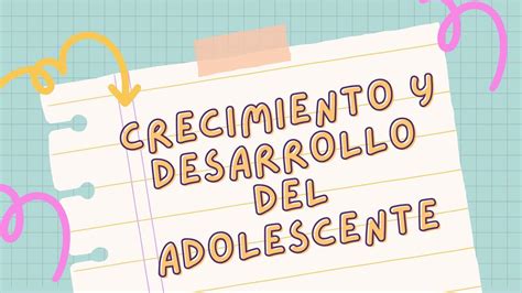 Crecimiento Y Desarrollo Del Adolescente Erica Af Udocz