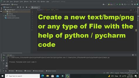How To Create A Text File With The Help Of Pycharm Code Create A Text