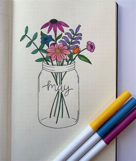 101 Pretty May Bullet Journal Cover Page Ideas Bliss Degree Bullet