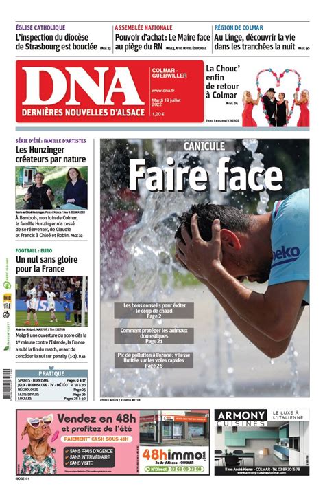 Les Dernières Nouvelles d Alsace N20220719 du 19 juillet 2022 à