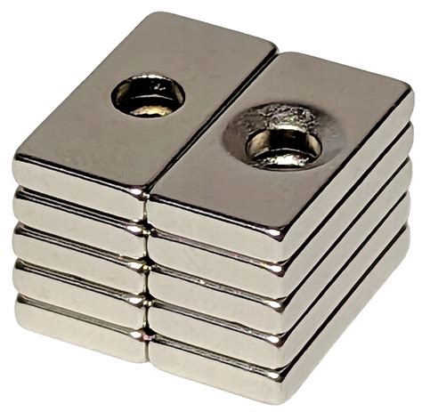 10x MAGNES NEODYMOWY Z OTWOREM POD WKRĘT 20x10x3mm 30595 Cena