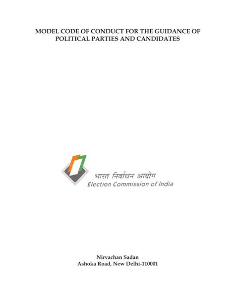 PDF Model Code Conduct Code Of Conduct Pdf With The Hour Fixed For