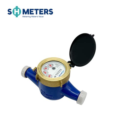DN15 DN50 R160 Multi Jet Brass Body Dry Type Water Meter With AMR