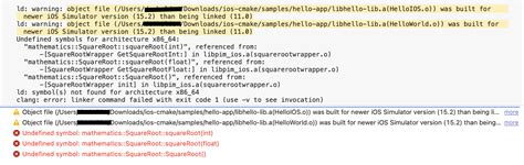 Objective C Xcode Cmake Unable To Link C Library With Objc Library Stack Overflow