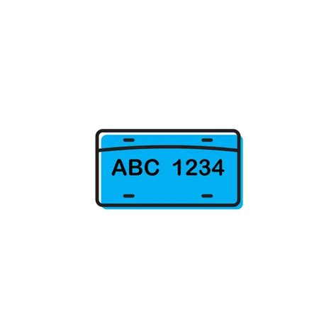 License Plate Font Royalty Free License Plate Font Vector Images