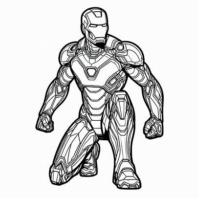 Pagina Para Colorear De Iron Man 20 2 Platos Para Colorear Kind
