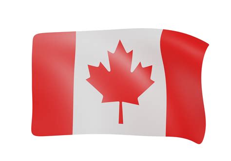 Canadá ondulación bandera 3d 22992329 PNG