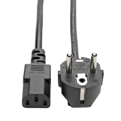C13 To SCHUKO European Computer Power Cord 10A 6 Ft Eaton