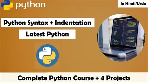 python syntax with indentation in hindi complete python oop projects youtube