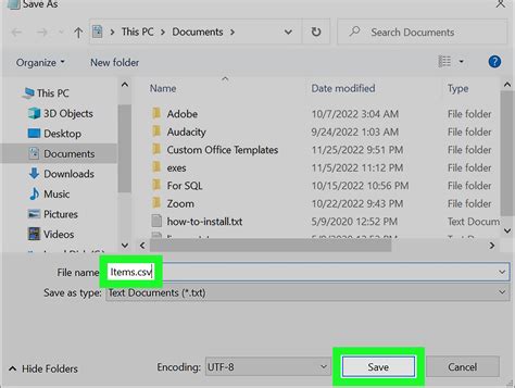 how to create a csv file 2 simple methods