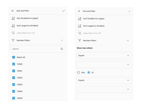 Filtering In Flutter Datagrid Datatable Syncfusion