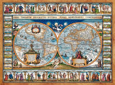 Puzzle Mappa Del Mondo 1639 2 000 Pezzi Puzzle Mania It