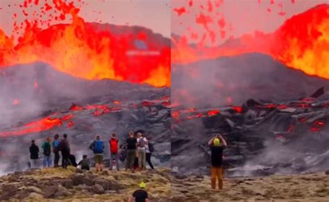 Las Impactantes imágenes de la erupción de volcán en Islandia