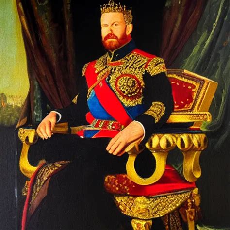 An Oil Painting Of A King Sitting On A Throne Stable Diffusion OpenArt