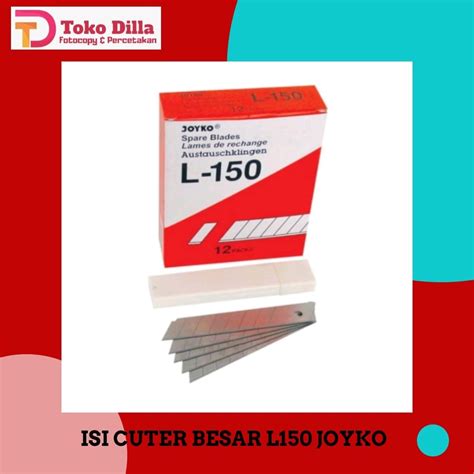 Jual JOYKO Isi Cutter Besar Blade Refill Pisau Pemotong L150 1 Tube 5