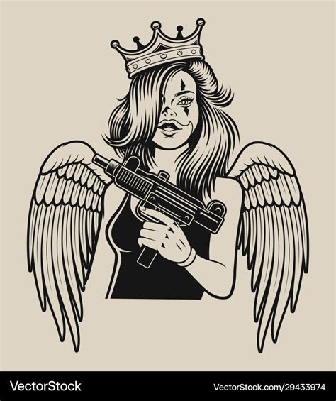 Top More Than 79 Gangster Girl With Gun Tattoo Latest In Coedo Vn