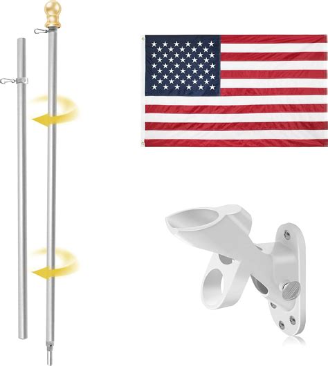 American Flag Pole Kit With Spinning Pole Bracket Australia Ubuy
