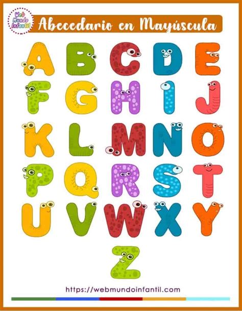 Letras del abecedario en mayúscula en español Alfabeto