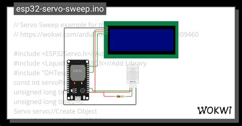 Esp32 Servo Sweep Ino Copy Wokwi ESP32 STM32 Arduino Simulator