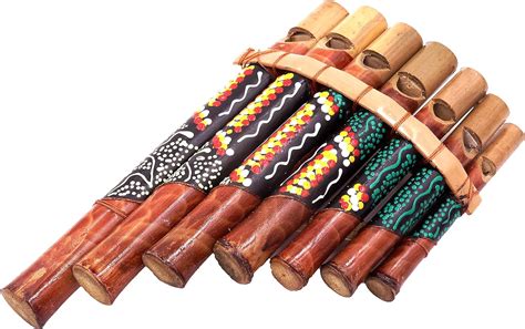 BALI PAPAYA Flûte de Pan en Bambou Instrument de Musique Bois Artisanal