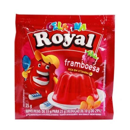 Kit C 12 Gelatina De Framboesa Royal 25g MercadoLivre