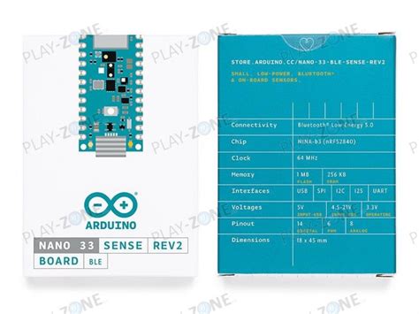 Play Zone Ch Original Arduino Nano Ble Sense Rev