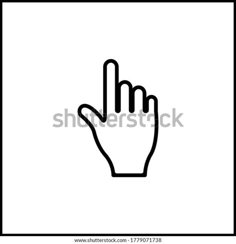 Mouse Cursor Hand Icon Black Vector Stock Vector Royalty Free