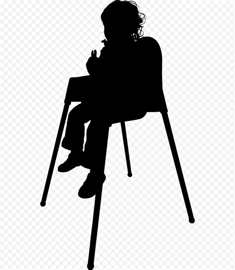 Línea negra silla negro blanco M sentado silueta negro M png