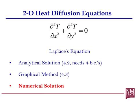 heat diffusion equation