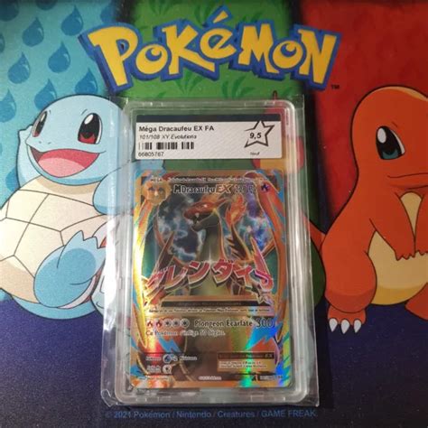 CARTE POKEMON PCA 9 5 Méga dracaufeu ex full art 101 108 série xy