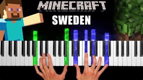 Minecraft Sweden Piano Cover Tutorial YouTube