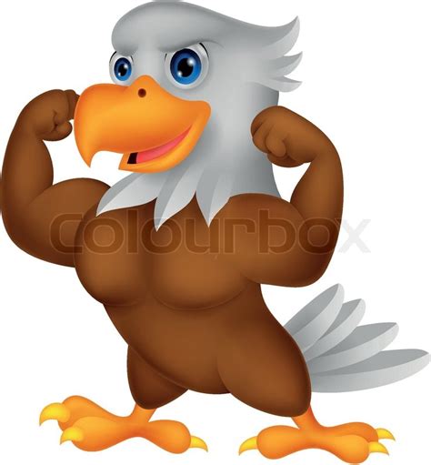 Vector Illustration Of Strong Eagle Stock Vector Colourbox
