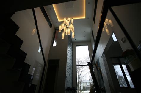 CONTEMPORARY TWO STORY FOYER LIGHTING MODERN ENTRY CHANDELIER FOR HIGH