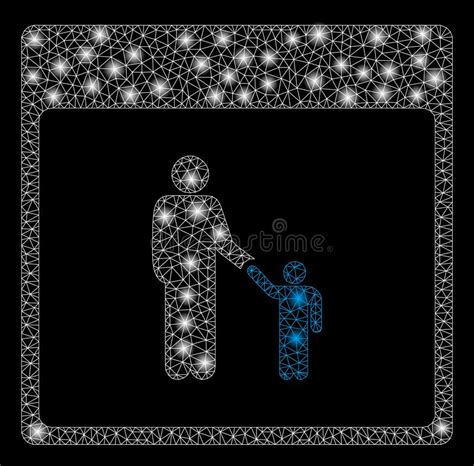 Flare Mesh Wire Frame Father Calendar Page With Flare Spots Stock