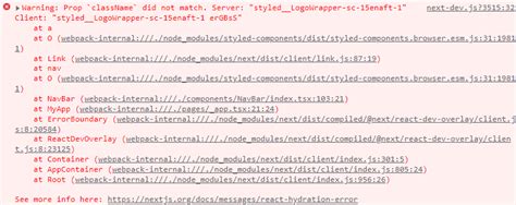 Next Js Next Js Prop Classname Did Not Match