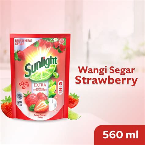 Jual Sunlight Extra Korean Strawberry 560ml Shopee Indonesia