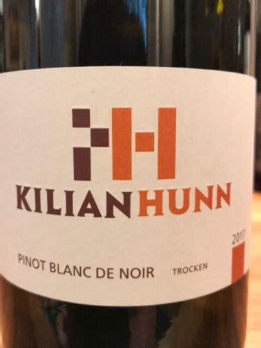 Weingut Kilian Hunn Pinot Blanc De Noir Trocken Vivino US