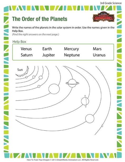 Science For 3rd Graders Worksheet