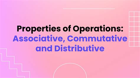 Associative Commutative And Distributive Properties