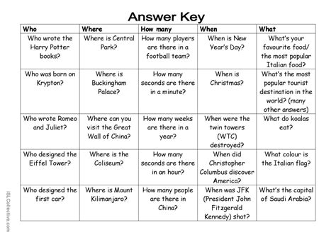 Quiz Game Jeopardy 3 English ESL Worksheets Pdf Doc