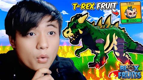 Blox Fruits T REX FRUIT PERMANENT SHOWCASE YouTube