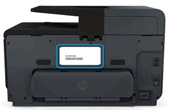 Hp Pcs Printers Finding The Serial Number Hp Customer Support