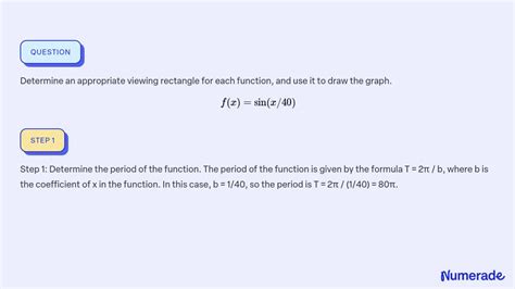 solved determine an appropriate viewing rectangle for each function and use it to draw the