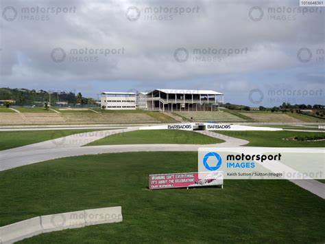 Grandstand And Track View At Bushy Park Circuit Visit Barbados